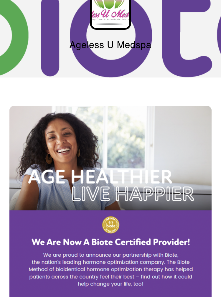 Specials - Ageless U Med Spa